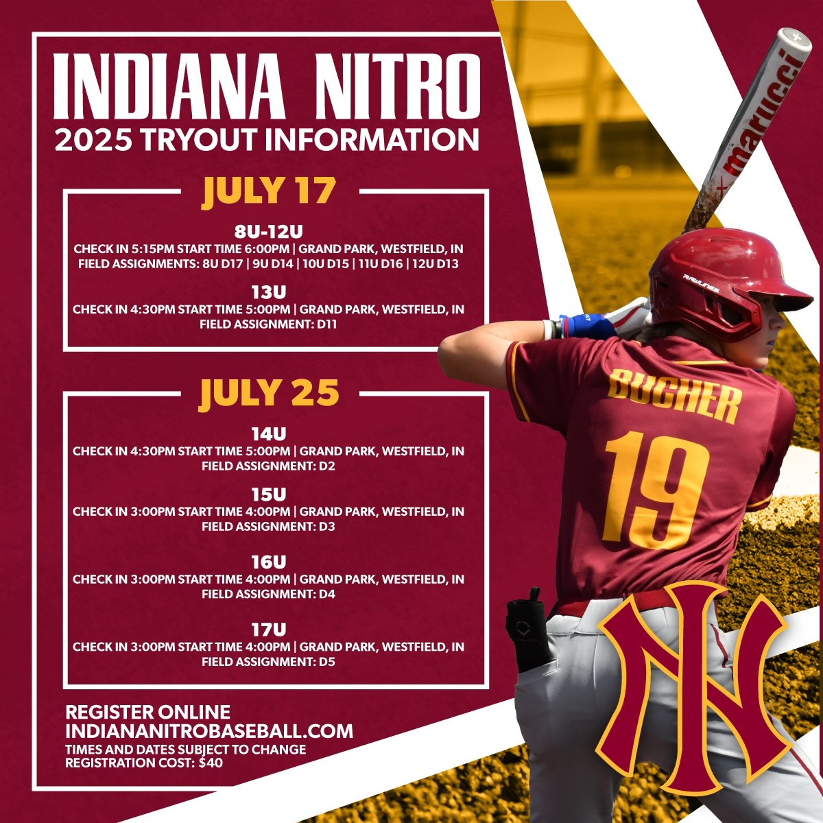 UPDATE!!! 2025 Indiana Nitro Tryout Information – Indiana Nitro